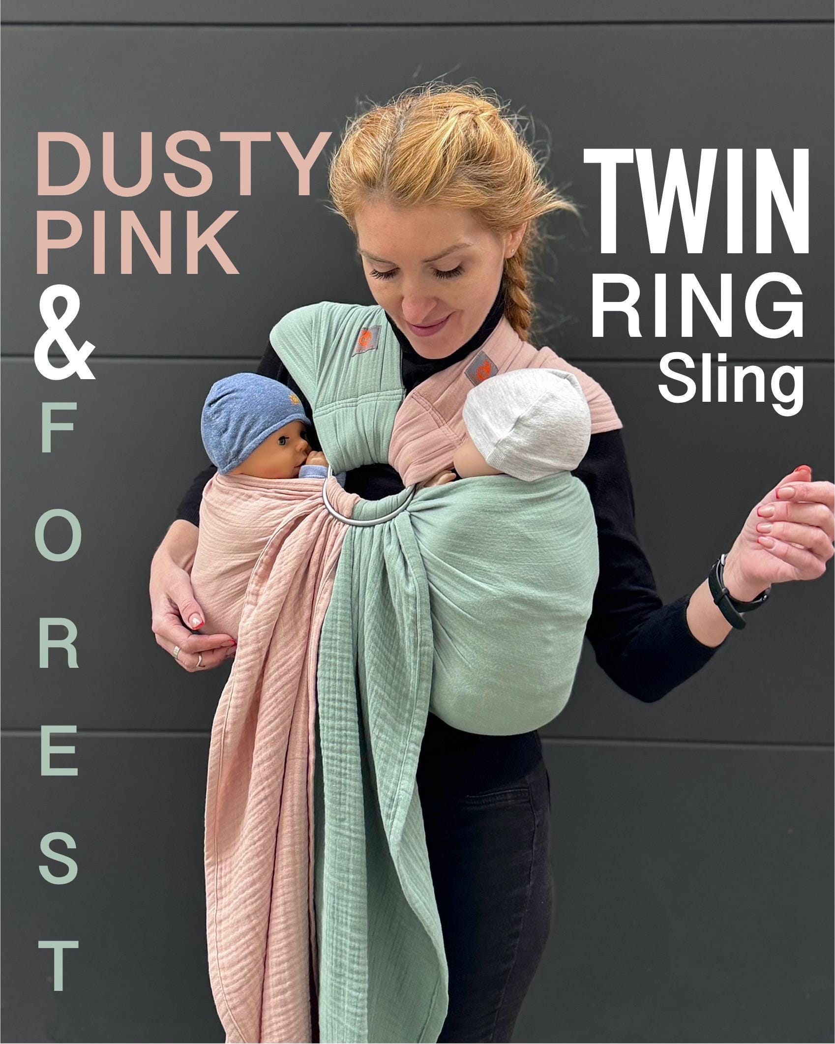 Twin Ring Sling, Twins Baby Carrier, Twins Sling for Newborn, 100% ...