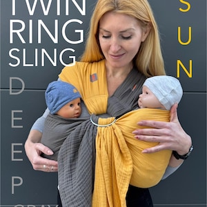 Twin Ring Sling, Twins Baby Carrier, Twins Sling for Newborn, 100% ...