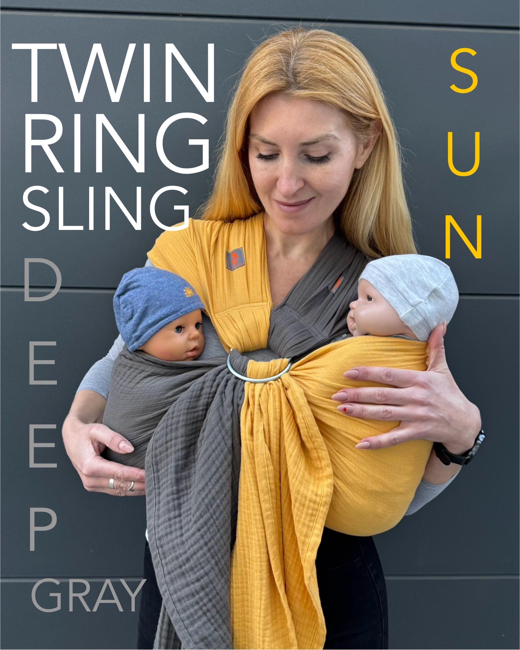 Twin Ring Sling, Twins Baby Carrier, Twins Sling for Newborn, 100% ...