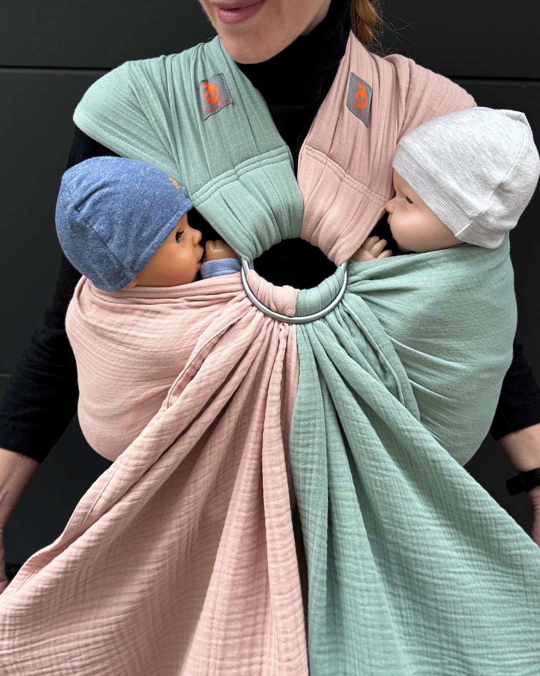 Twin Ring Sling, Twins Baby Carrier, Twins Sling for Newborn, 100% ...