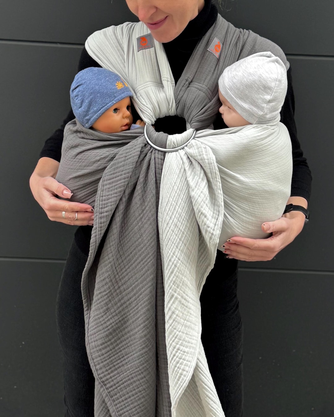 Twin Ring Sling, Twins Baby Carrier, Twins Sling for Newborn, 100% ...