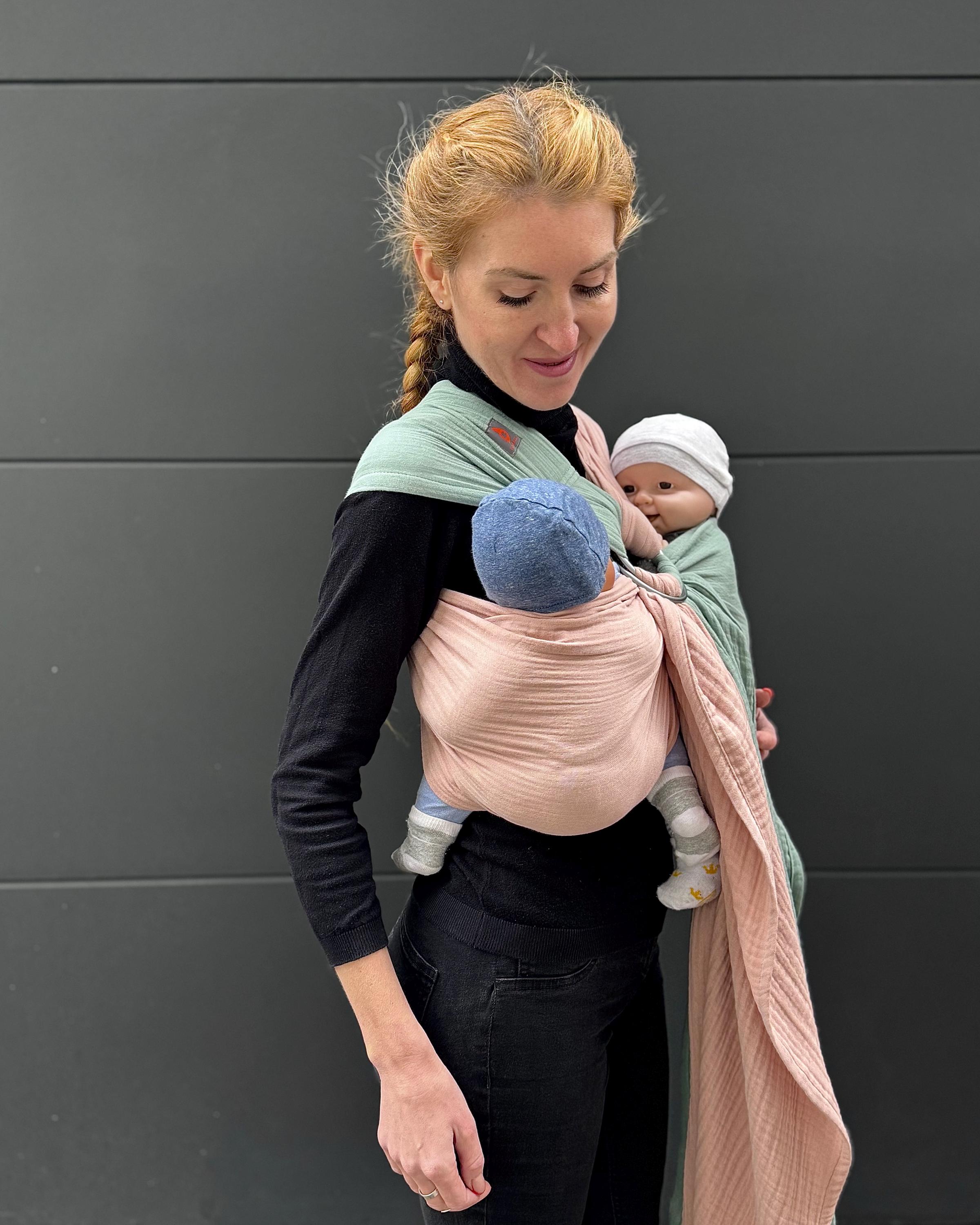 Twin Ring Sling, Twins Baby Carrier, Twins Sling for Newborn, 100% ...