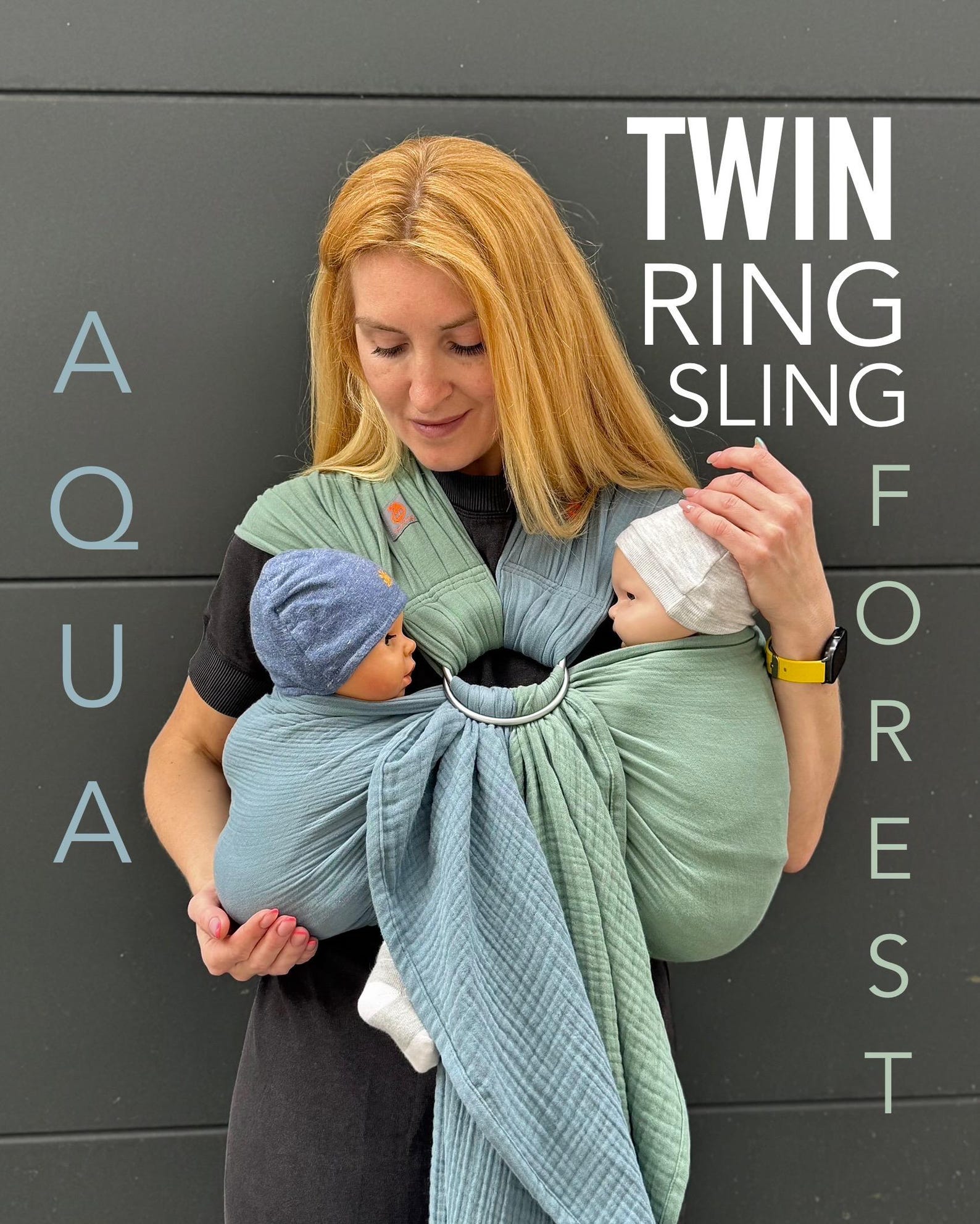 Twin Ring Sling, Twins Baby Carrier, Twins Sling for Newborn, 100% ...