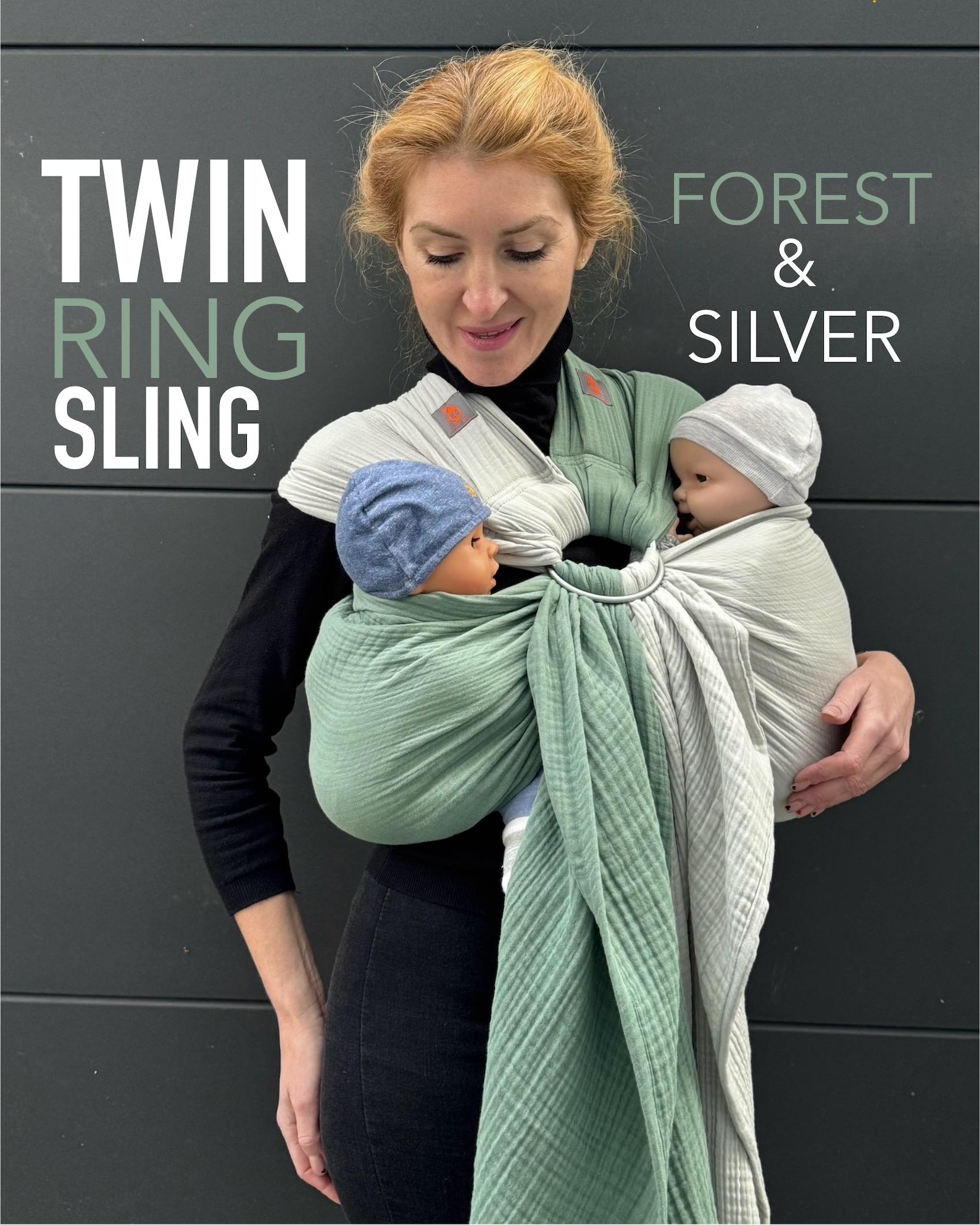 Twin Ring Sling, Twins Baby Carrier, Twins Sling for Newborn, 100% ...