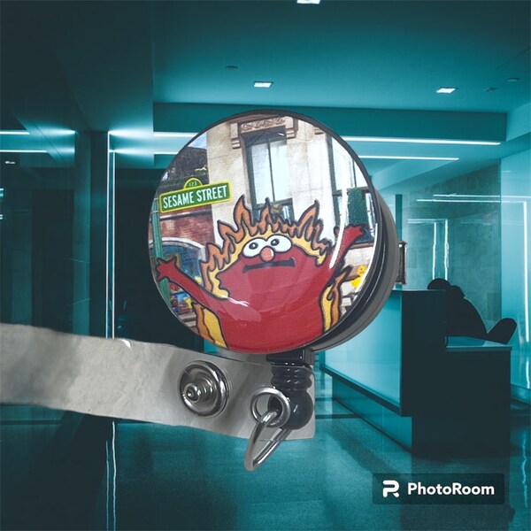 Elmo Fire Badge Reel - Etsy