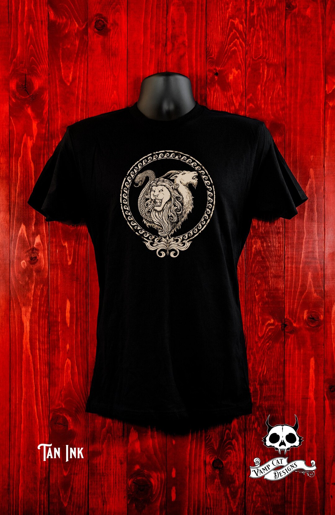 Chimera-unisex Jersey Tee-mythical Creature-greek-monster Tee-men and ...