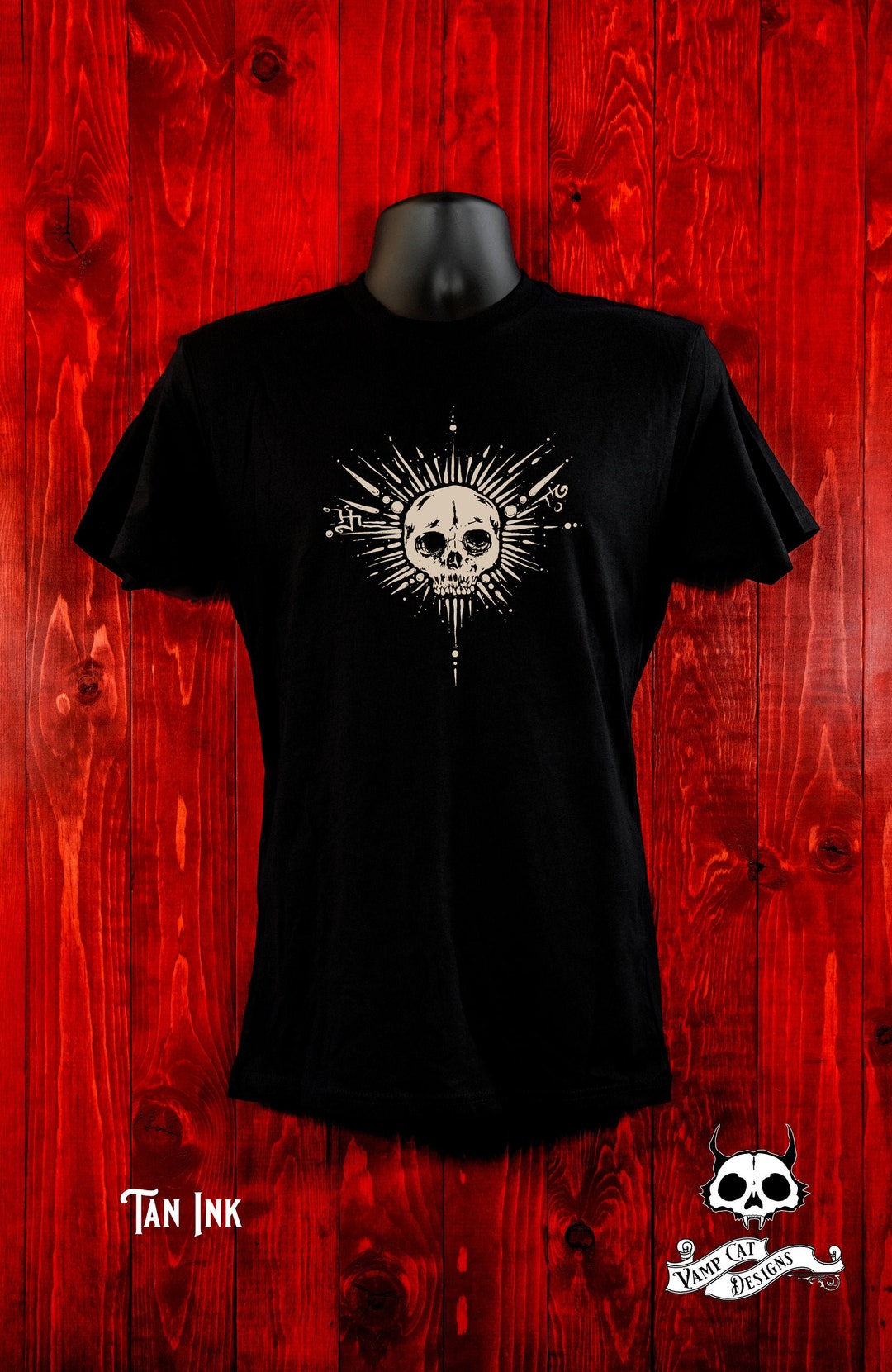 Cryptic Skull-unisex Jersey Tee-occult Art-dark Apparel-witchy Skull ...