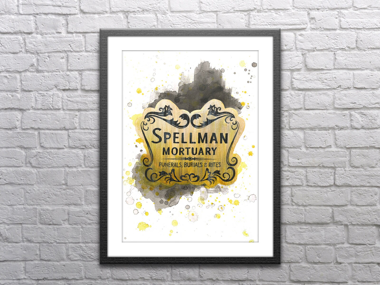 Spellman Mortuary Sign Painting - Giclée Print - Etsy