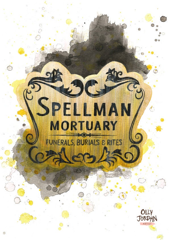 Spellman Mortuary Sign Painting - Giclée Print - Etsy