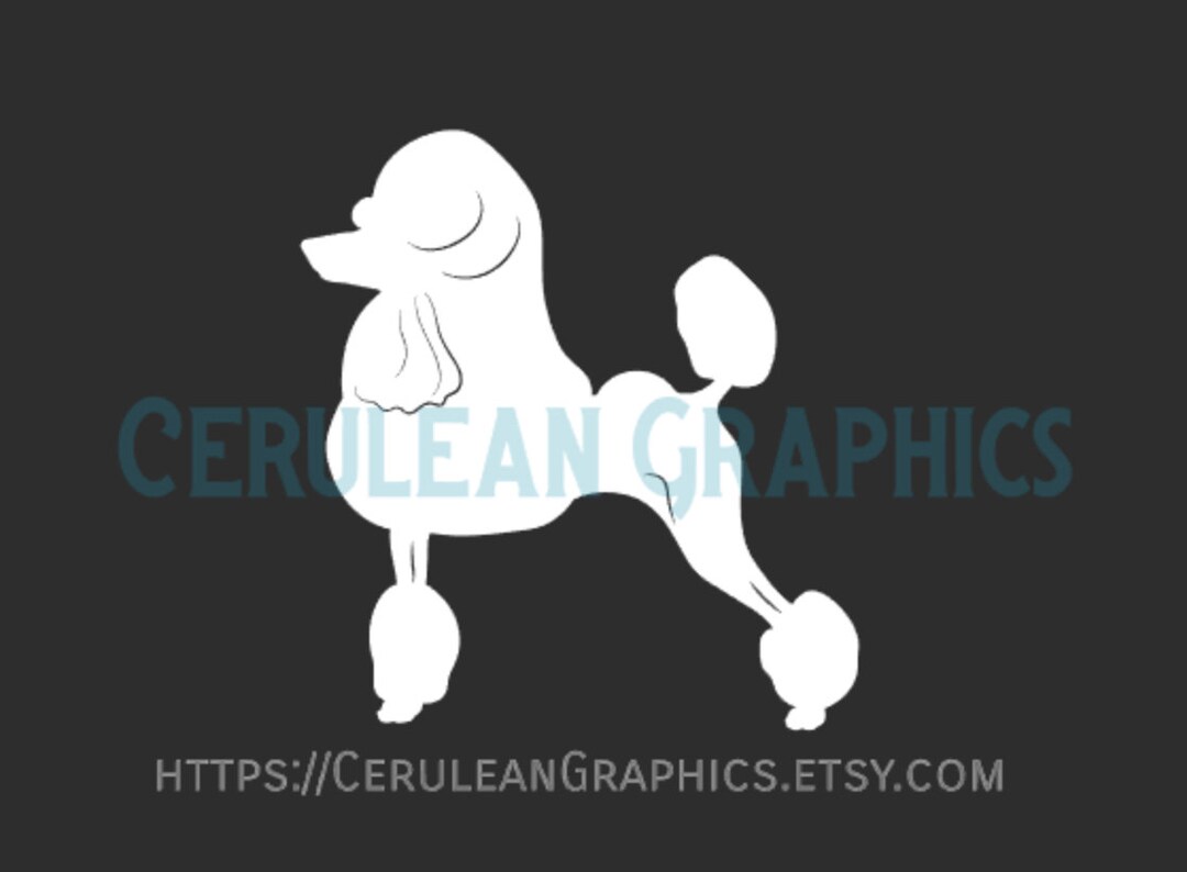 Dog Breed Decal - Standard Poodle - Etsy