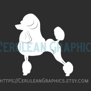Dog Breed Decal - Standard Poodle - Etsy