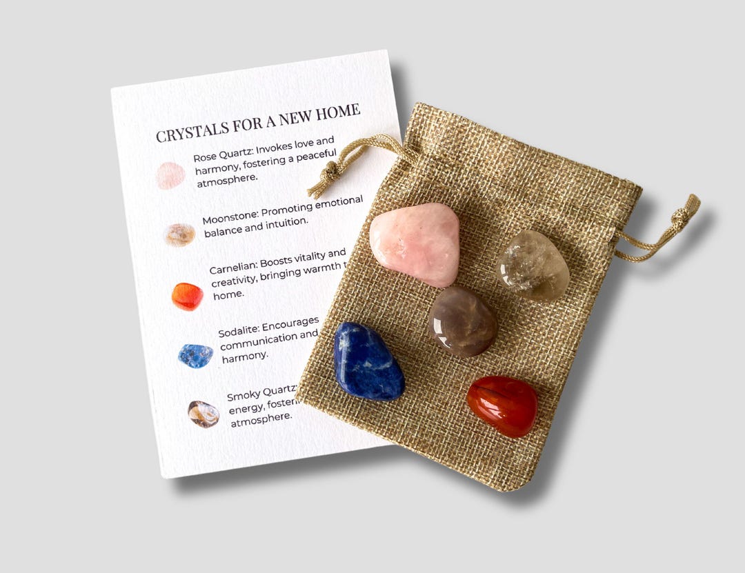 New Home Crystal Set - Etsy