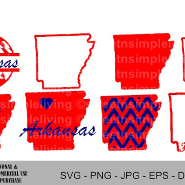 Arkansas Silhouette Svg Files - Etsy