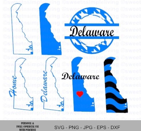 Delaware State SVG Bundle - Etsy