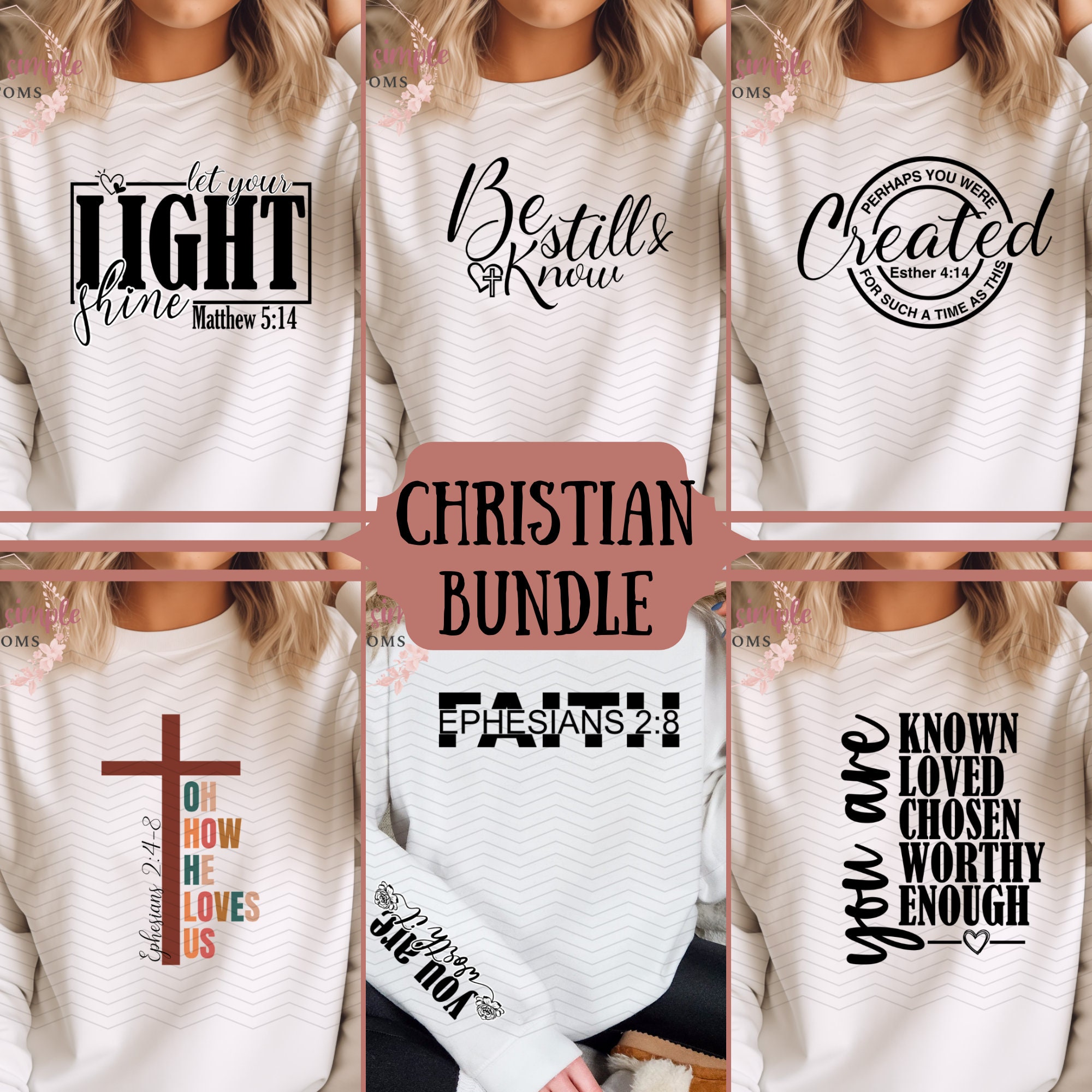 Christian Faith SVG and PNG Bundle for Sublimation & Printing ...