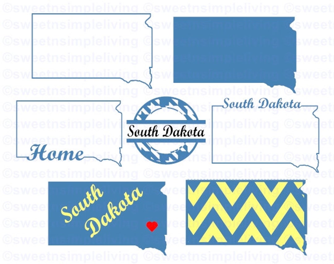 South Dakota State SVG Bundle - Etsy