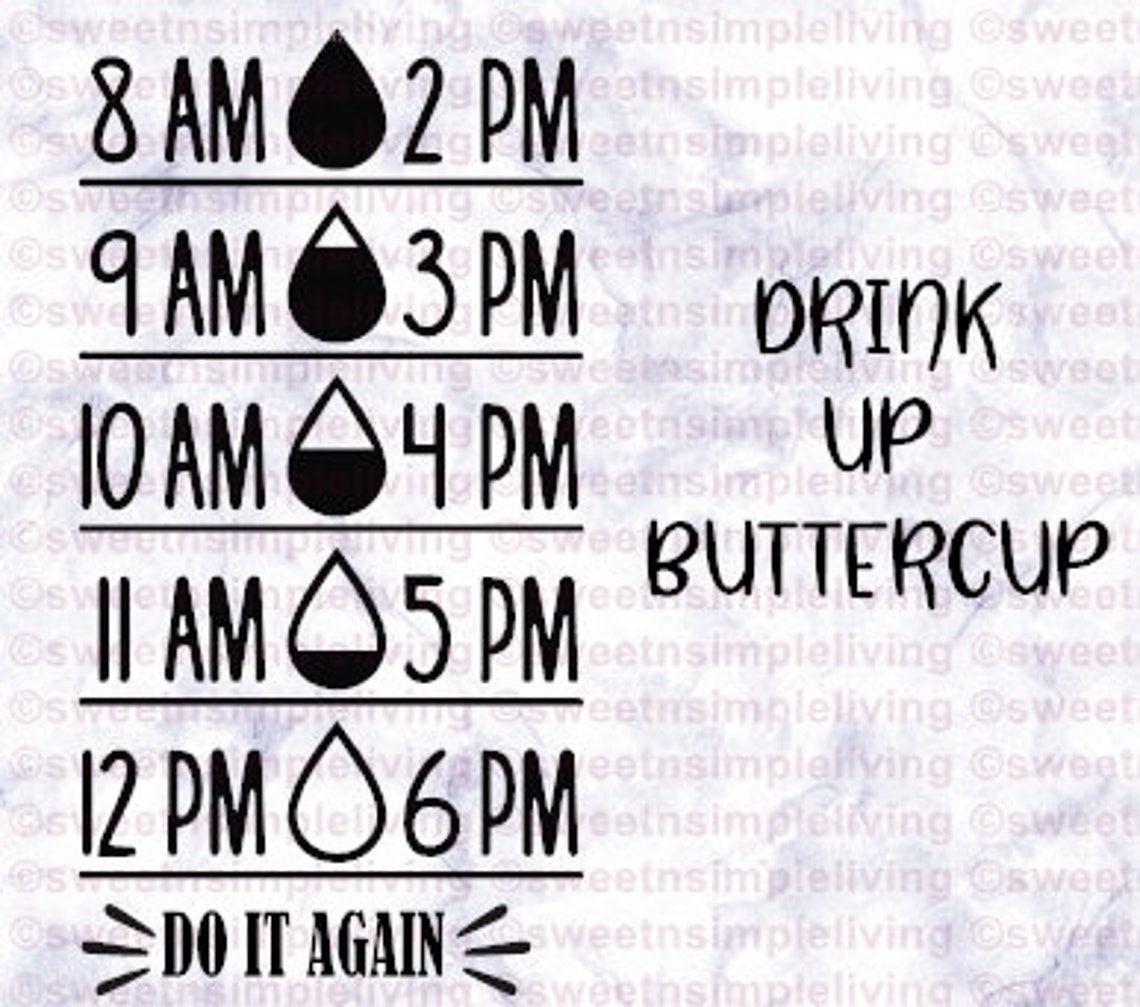 Water Bottle Tracker SVG Bundle/ Motivational Tracker - Etsy