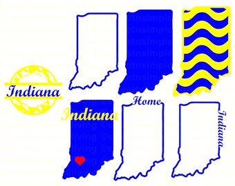Indiana State Flag INSTANT DOWNLOAD 1 Vector .eps .dxf .svg - Etsy