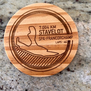 F1 Inspired Coasters | 2024 Cricuits | Wooden 4" Coasters - Etsy