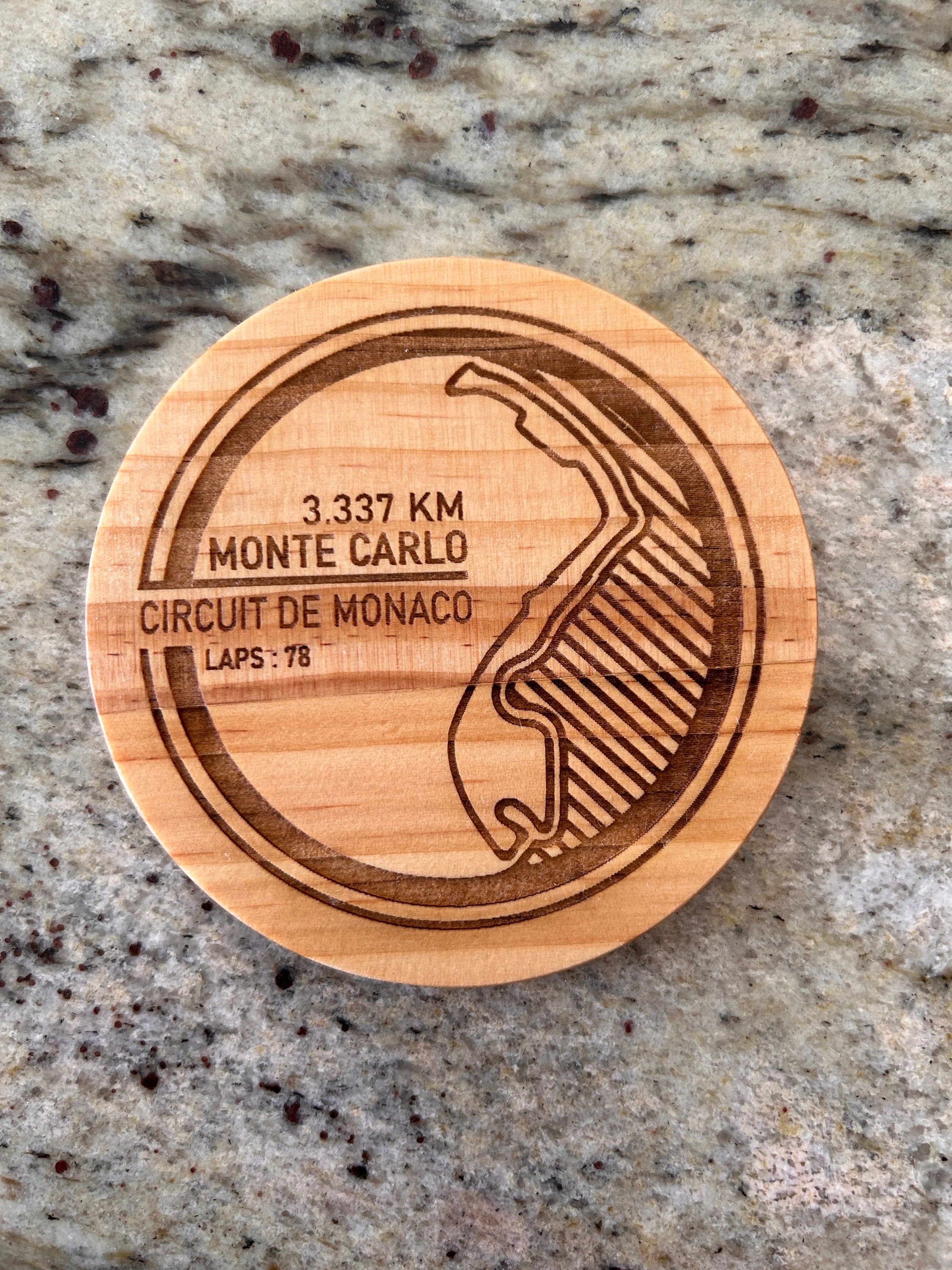 F1 Inspired Coasters | 2024 Cricuits | Wooden 4" Coasters - Etsy