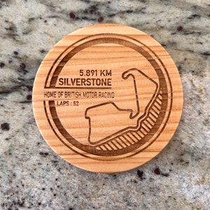 F1 Inspired Coasters | 2024 Cricuits | Wooden 4" Coasters - Etsy