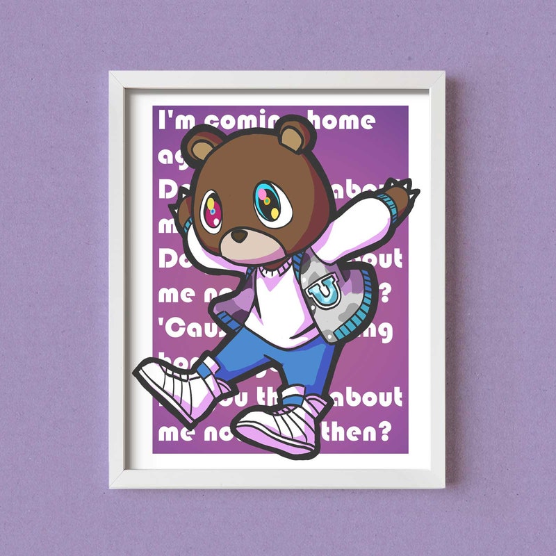 Graduation Bear Kanye West - Etsy