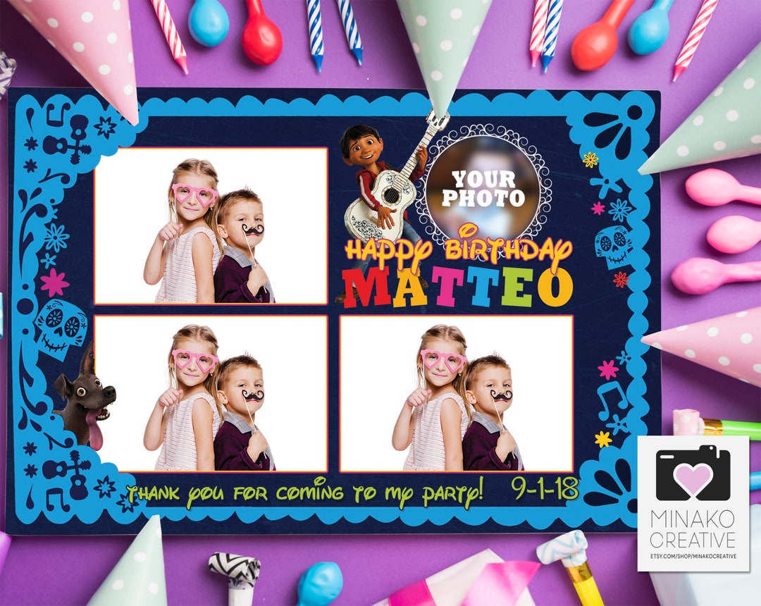 Custom Made Birthday Party Coco Theme Kids Party Photobooth Photo Booth ...