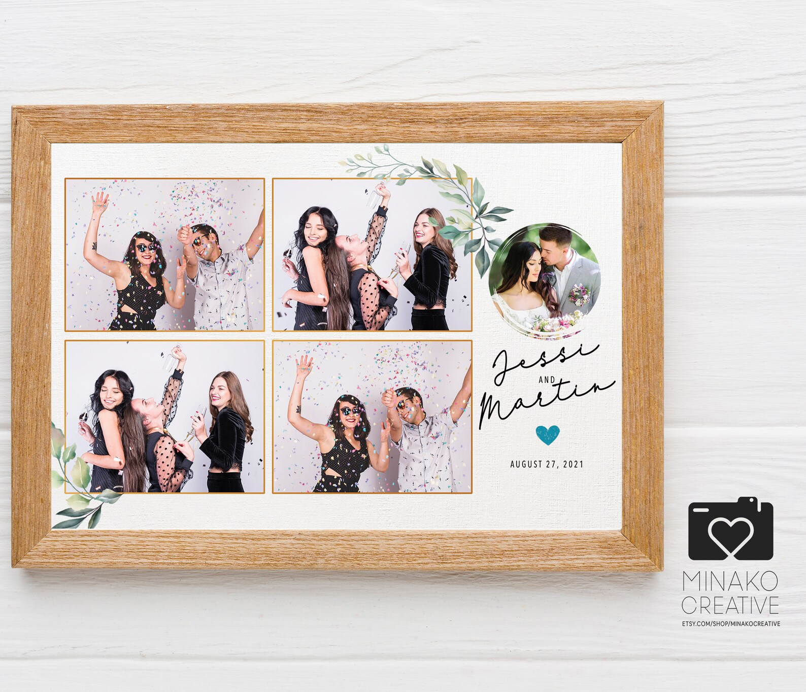 Custom Made Natural Rustic Elegant Theme Wedding Photobooth Photo Booth ...
