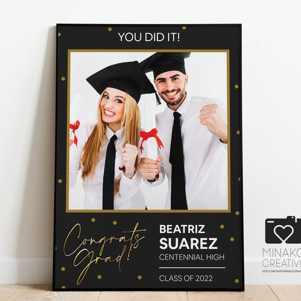 Gold and Black Photobooth Layout - Etsy