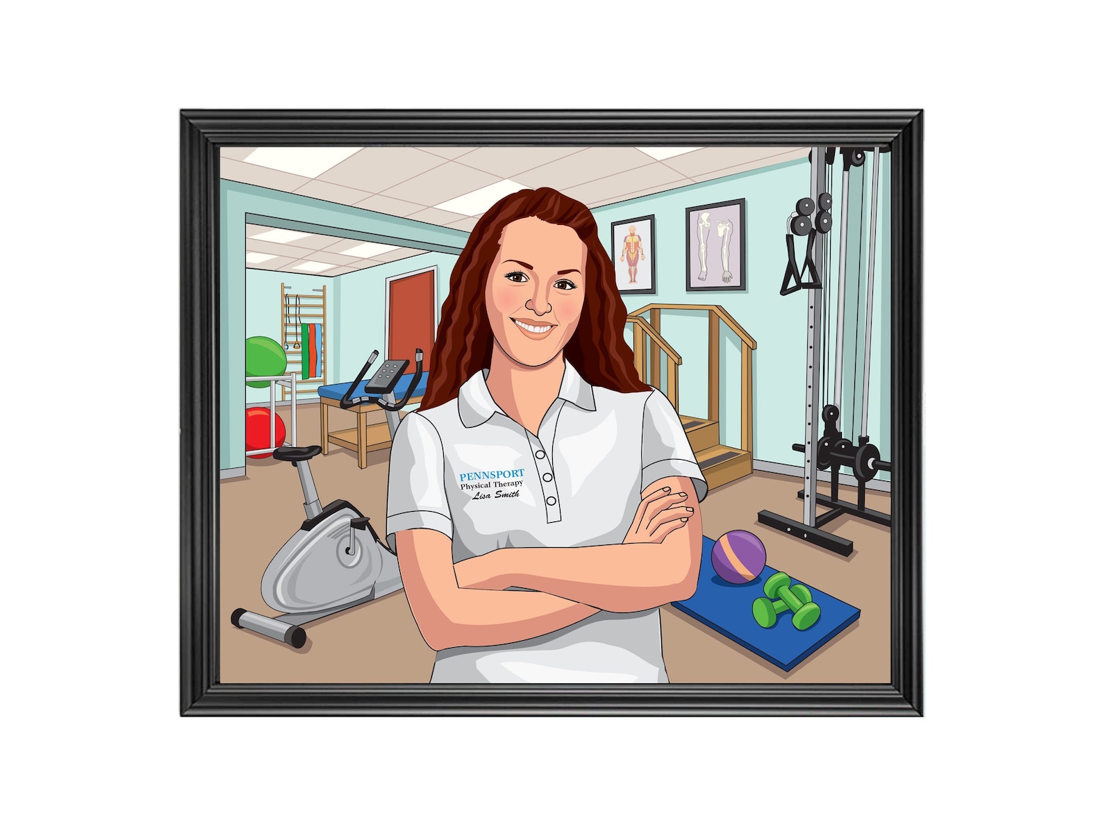 Custom Physical Therapist Gift Physical Therapist Caricature - Etsy ...