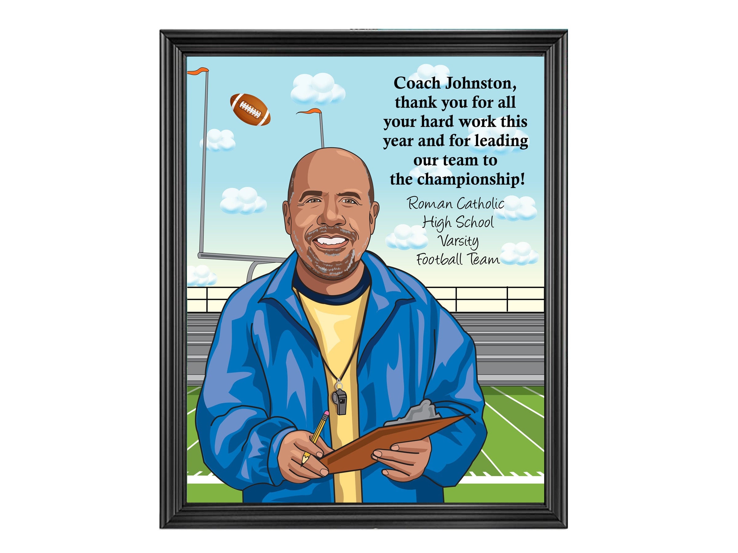 High School Coach Cartoon