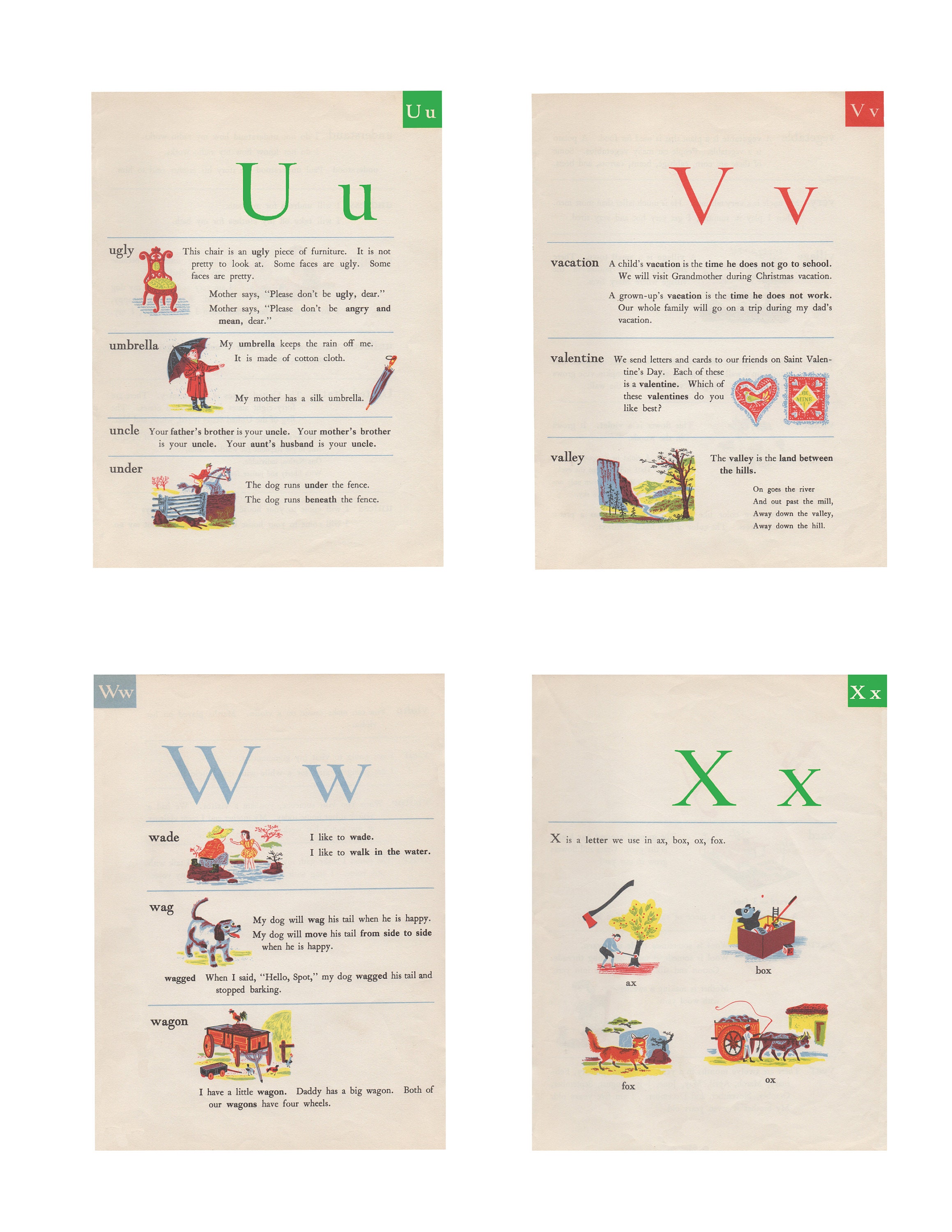 Children's Dictionary Cards, Journaling Cards, Card Making ...