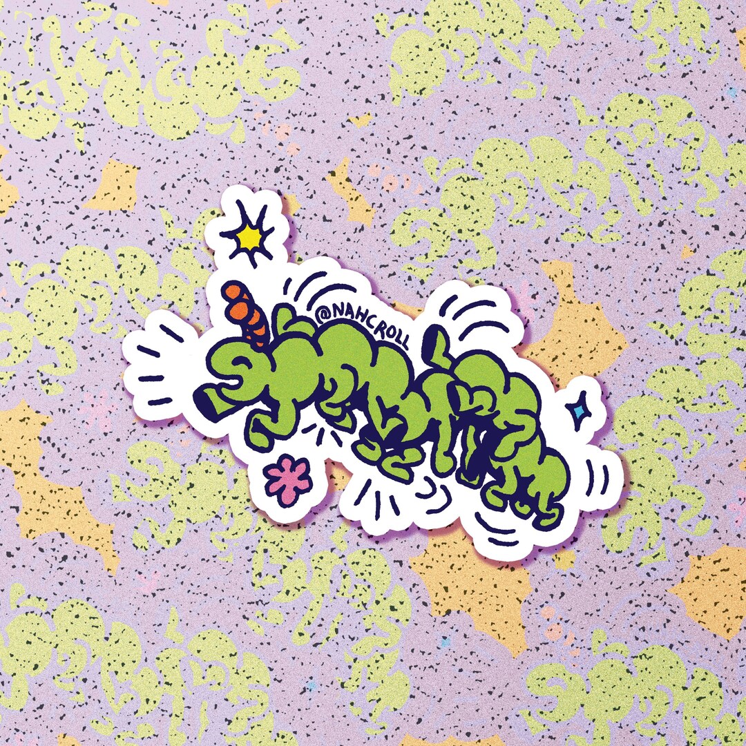 Caterpillar Jig - Matte/weatherproof Sticker - Etsy