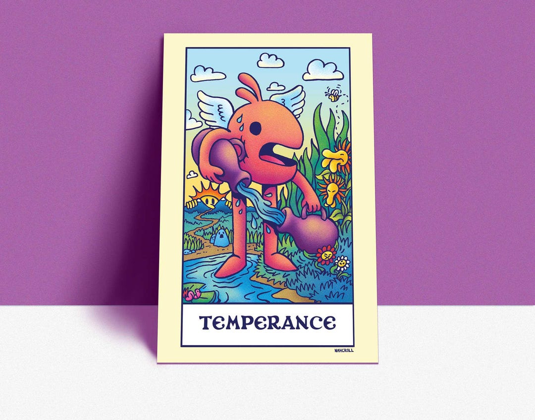 Temperance Tarot Card Art Print - Etsy