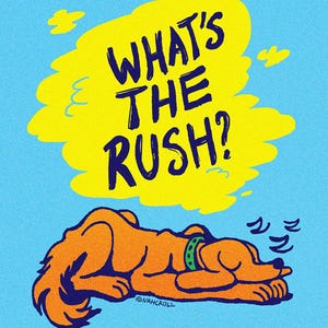 What's the Rush? - Print - Etsy