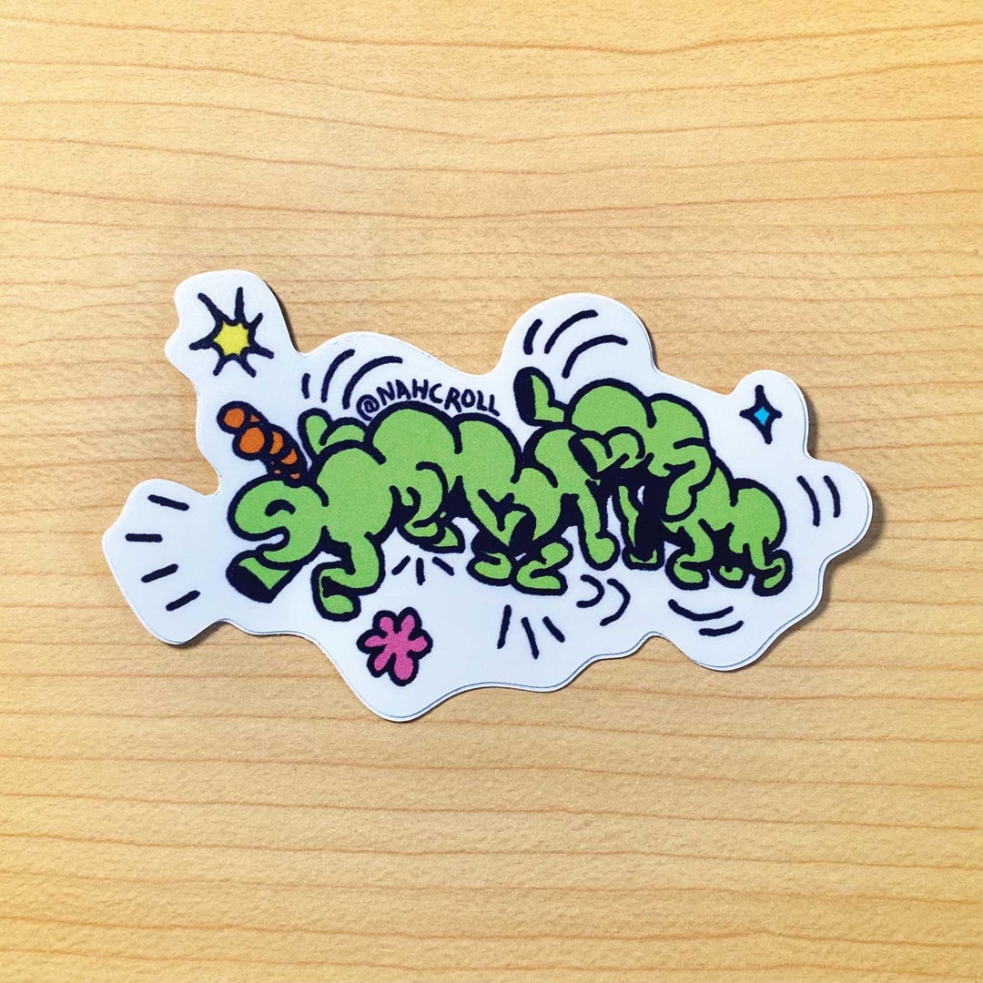 Caterpillar Jig - Matte/weatherproof Sticker - Etsy