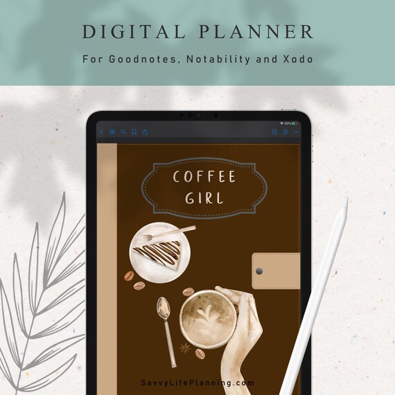 Paper Digital Life Planner with Hyperlinked Tabs for iPad Undated ...