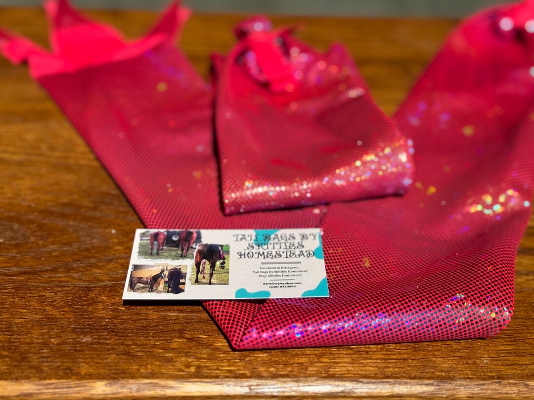 Tail Bag Pouch: Sparkle Hologram Pink - Etsy