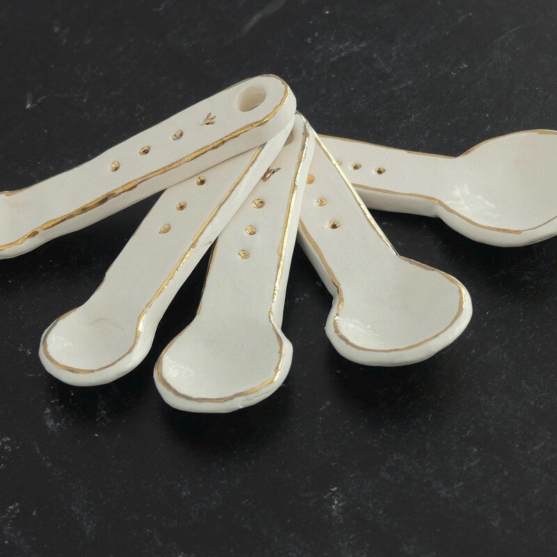 Ceramic Measuring Spoons - Etsy