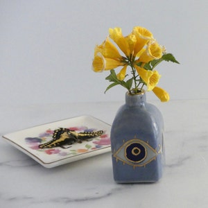 Handmade,hand Painted Evil Eye Vases , Incense Holder , Home Decor ...