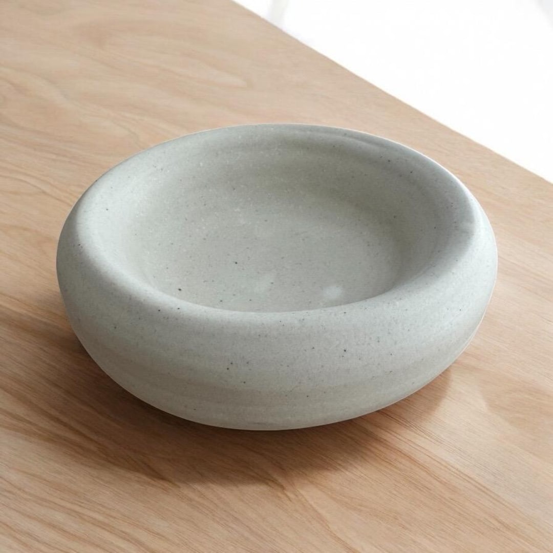 Handmade Donut Bowl – White Matte Glaze - Etsy