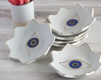 Handmade,hand Painted Evil Eye Vases , Incense Holder , Home Decor ...