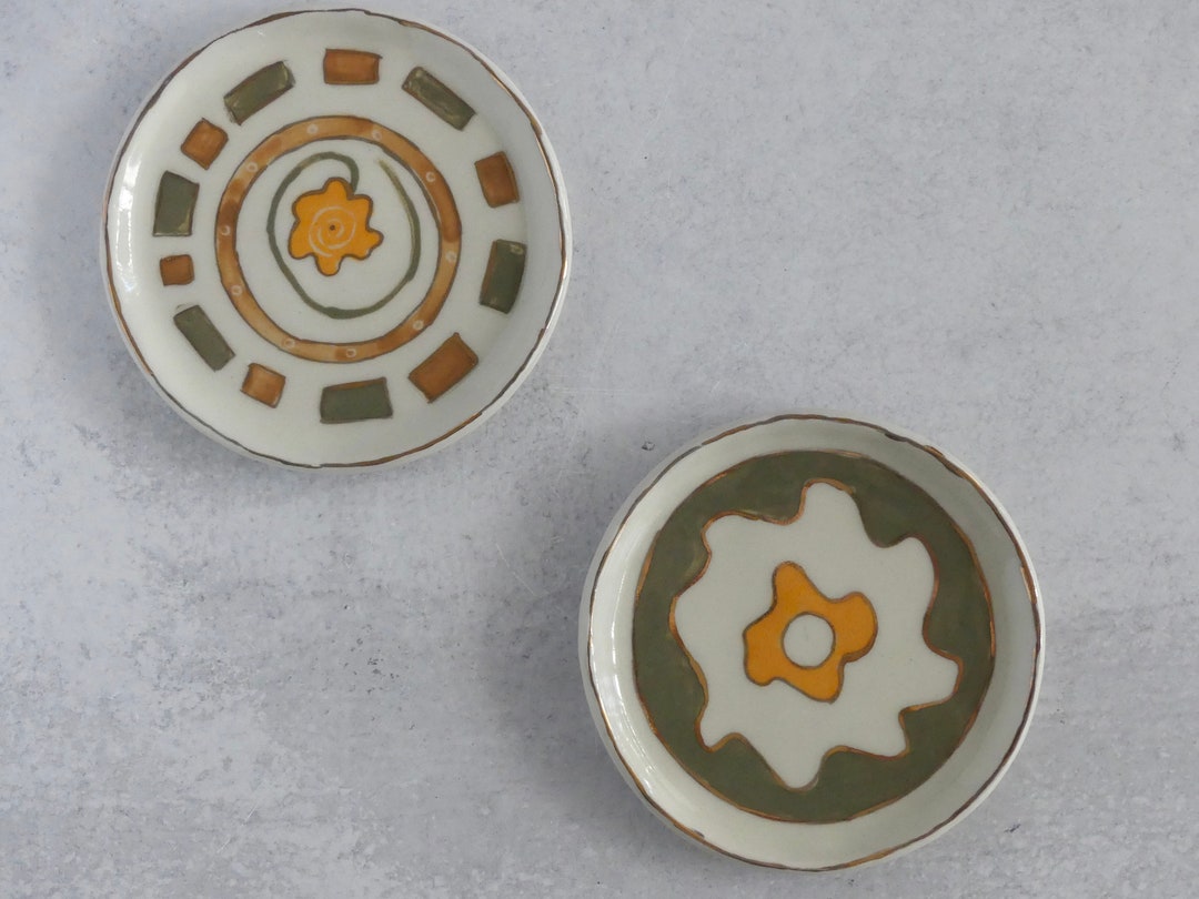 Decorative Plate ,hand Built Pottery, Ceramic Dish,incense Plate ...