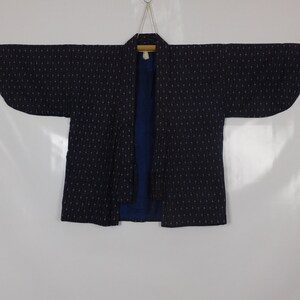Vintage Japanese Hippari Samue Haori Hanten Jacket Abstract Cotton ...