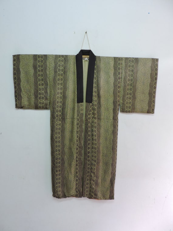 Japanese Mens Juban Inner Kimono Pattern of Geometri… - Gem