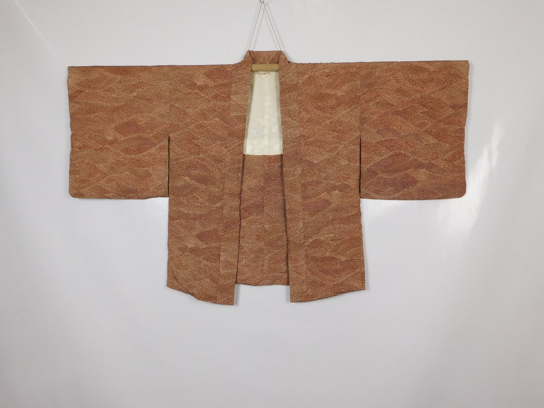 Vintage Japanese Haori Hippari Dochugi Abstract Pattern - Etsy