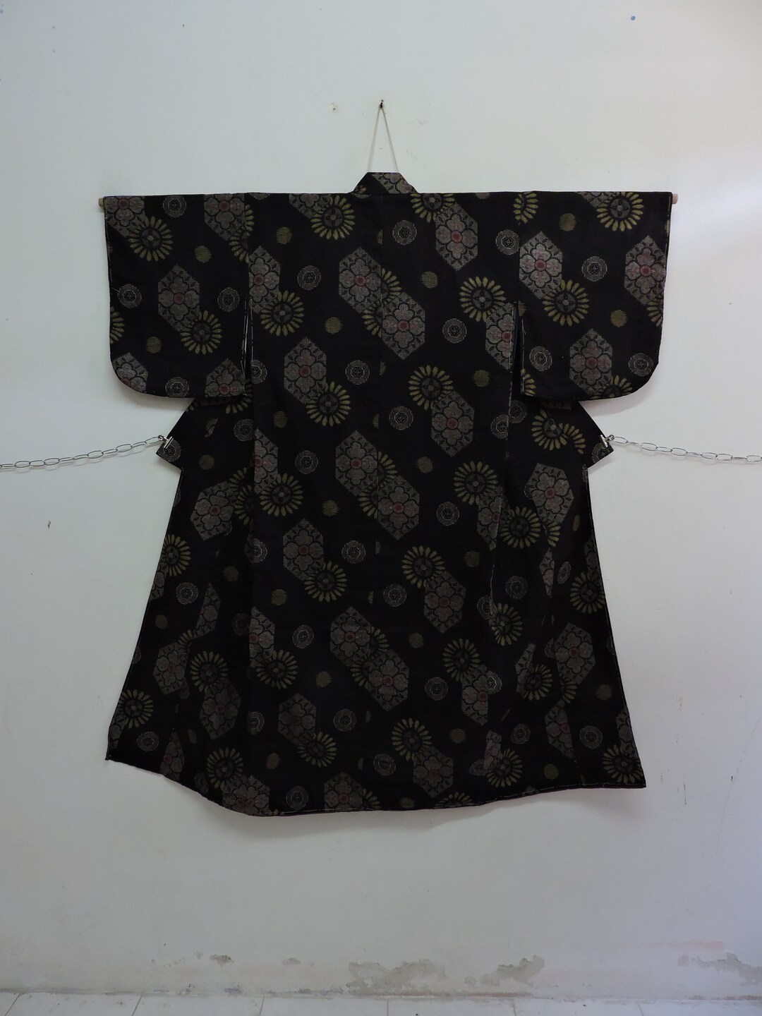 Japanese Kimono Komon Abstract Pattern Bold Gift for Her Sewing Fabric ...