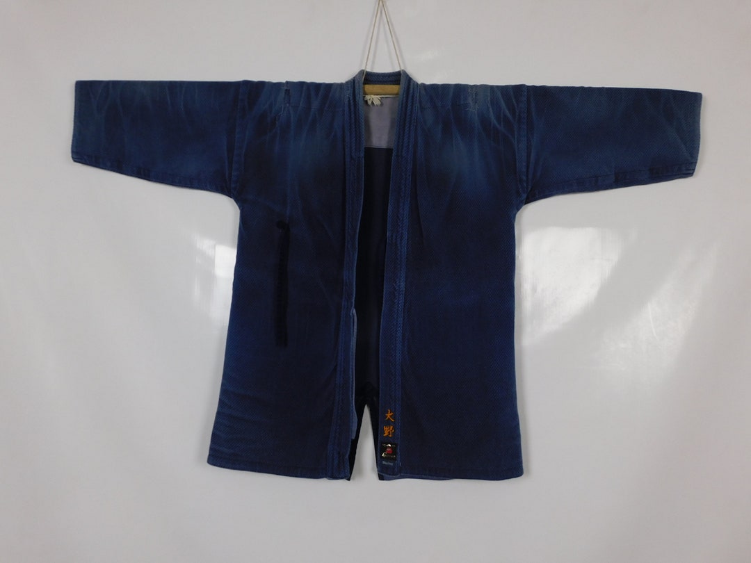 Japanese Indigo Blue Cotton Sashiko Kendo Gi Mens Size Large - Etsy