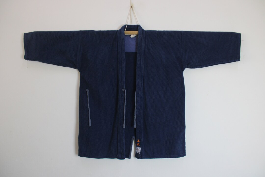 Kabuto Brand 3 Vtg Japanese Cotton Kendo Gi Kendogi Sashiko Jacket ...