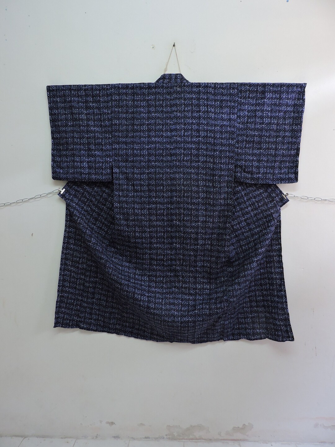 Japanese Mens Yukata Cotton Blue Indigo Summer Kimono Abstract ...